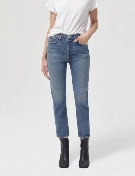 Agolde | Jeans | New Agolde Riley High Rise Straight Crop Jean In ...